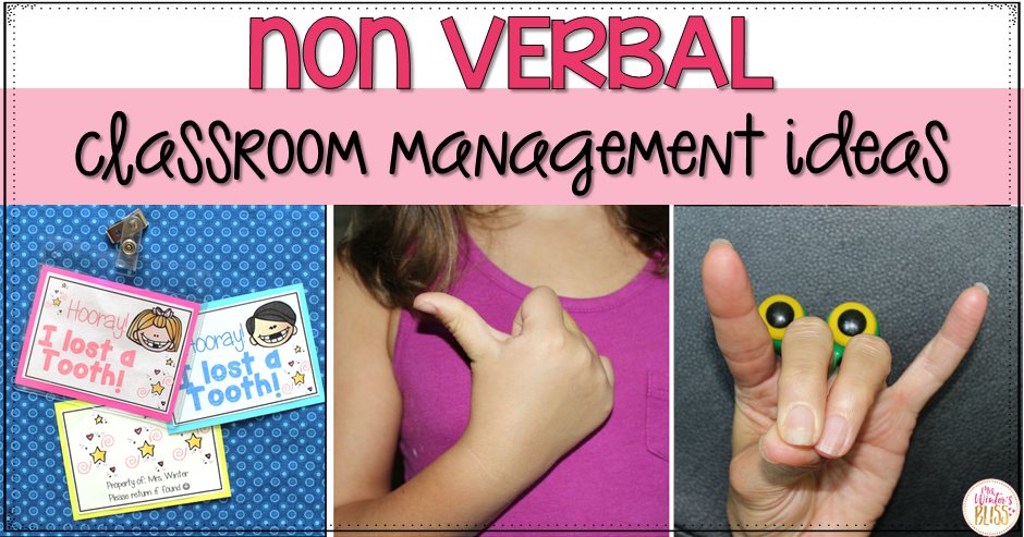 Classroom Management (non verbal) - Lead in Literacy - Resources For ...
