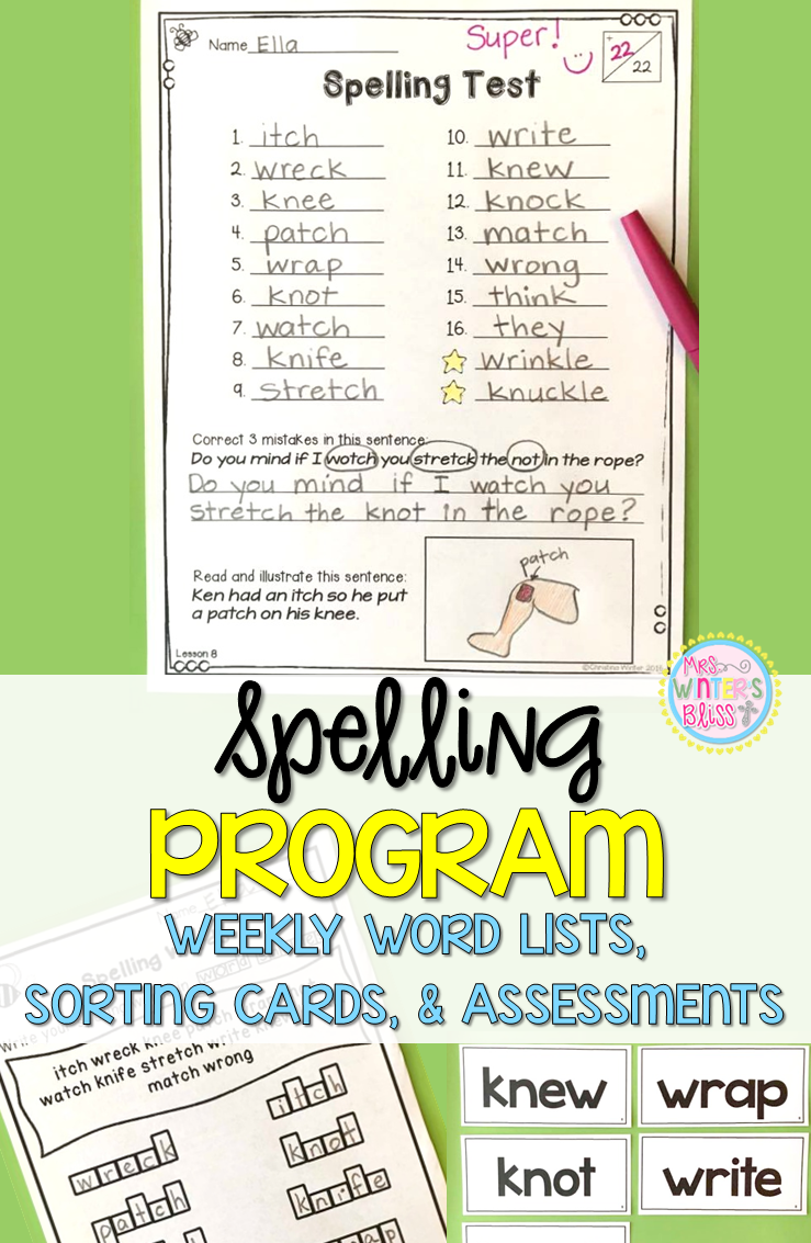 Free Spelling Activities - Lead in Literacy - Resources For ...