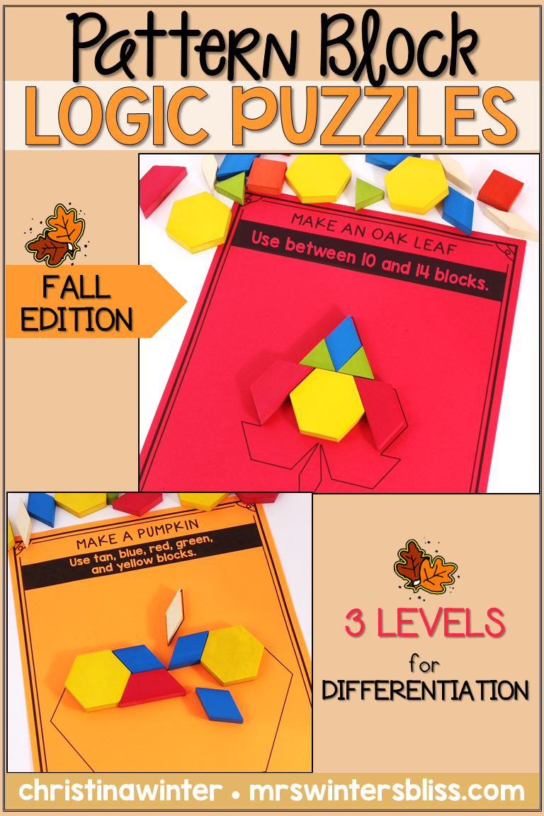 Pattern Block Logic Puzzles - Lead in Literacy - Resources For ...