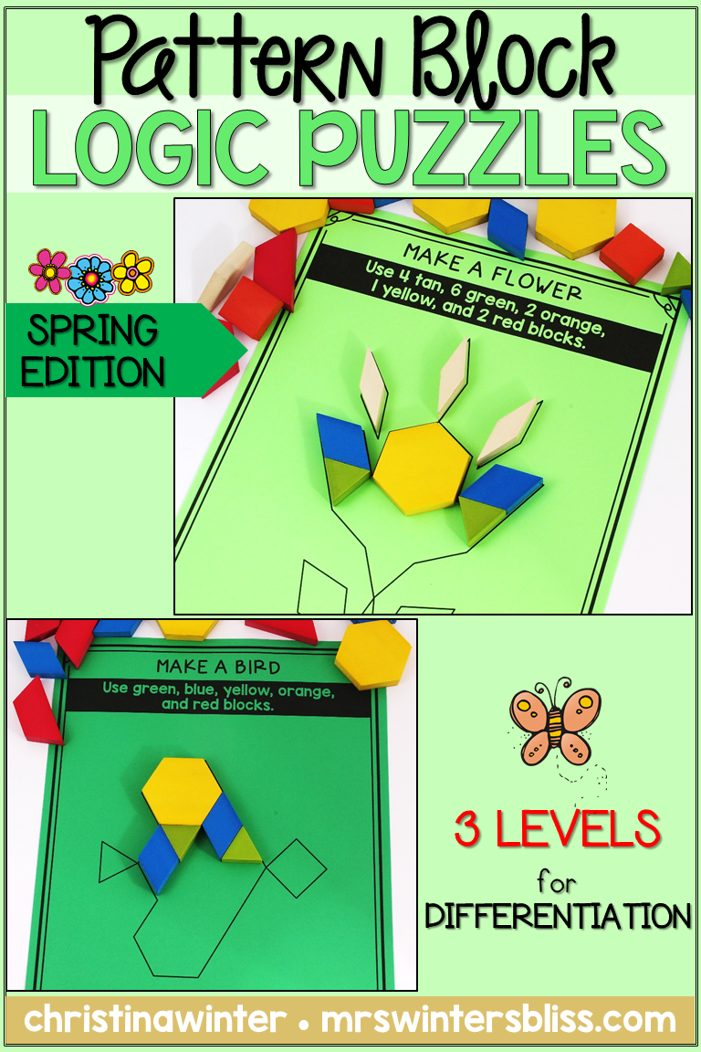 Pattern Block Logic Puzzles - Lead in Literacy - Resources For ...