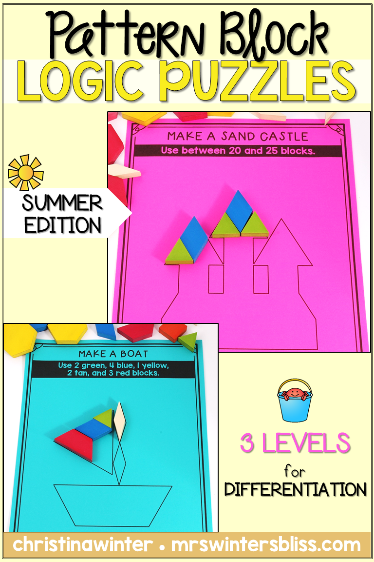 Pattern Block Logic Puzzles - Lead in Literacy - Resources For ...