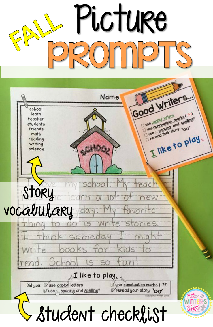 Writing Picture Prompts - Lead in Literacy - Resources For Kindergarten ...