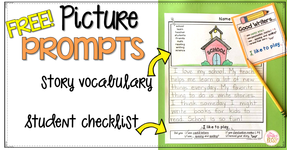 Writing Picture Prompts - Lead in Literacy - Resources For Kindergarten ...