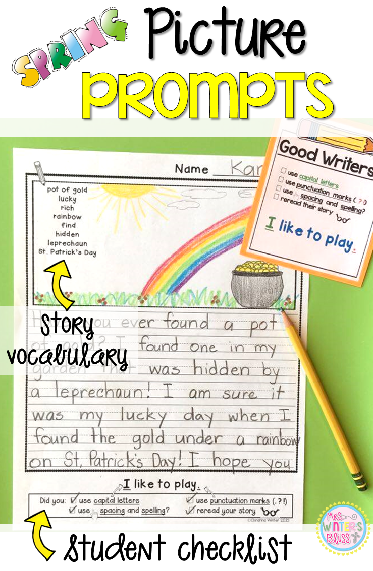 Writing Picture Prompts - Lead in Literacy - Resources For Kindergarten ...