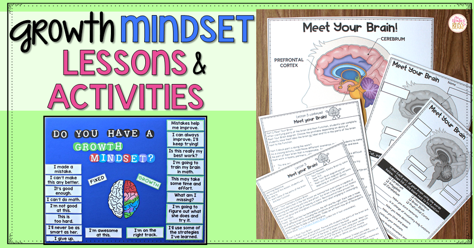 Growth Mindset Lessons and Activities - Lead in Literacy - Resources ...