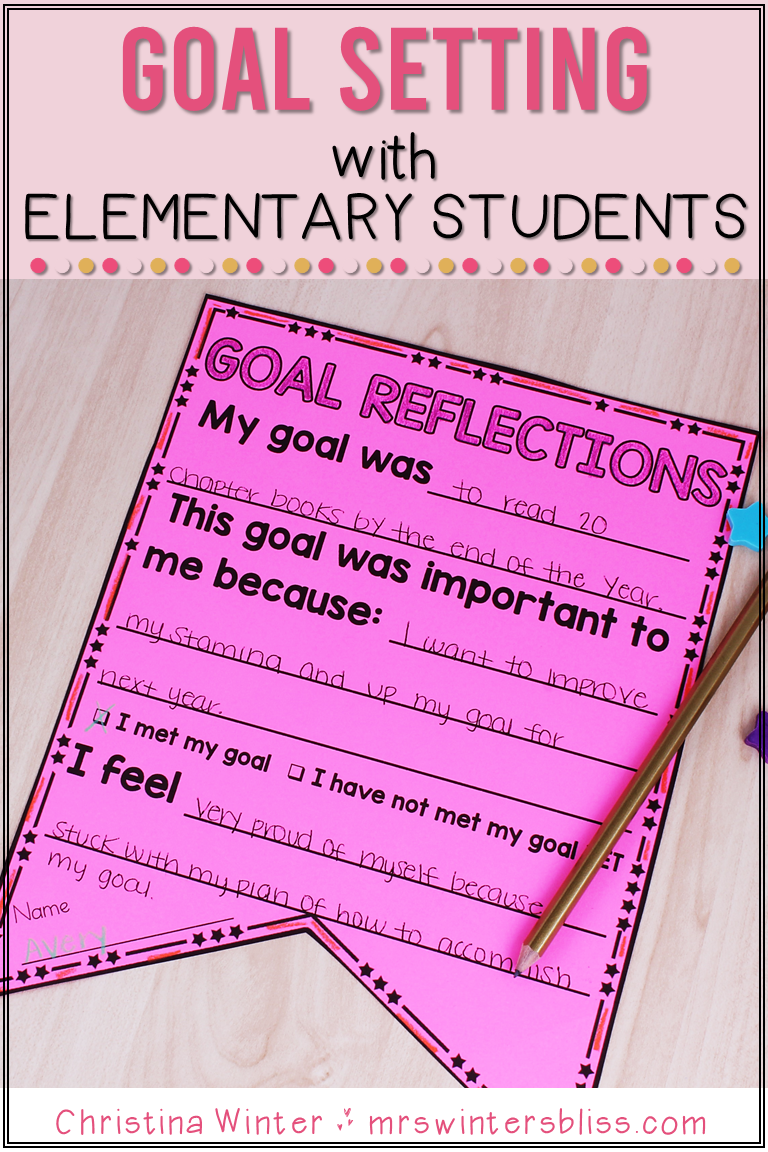Goal Setting With Elementary Students - Lead in Literacy - Resources ...
