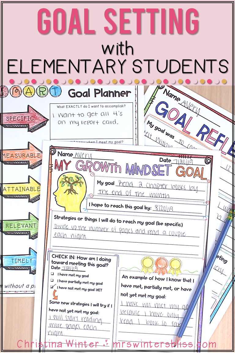 Goal Setting With Elementary Students - Lead in Literacy - Resources ...