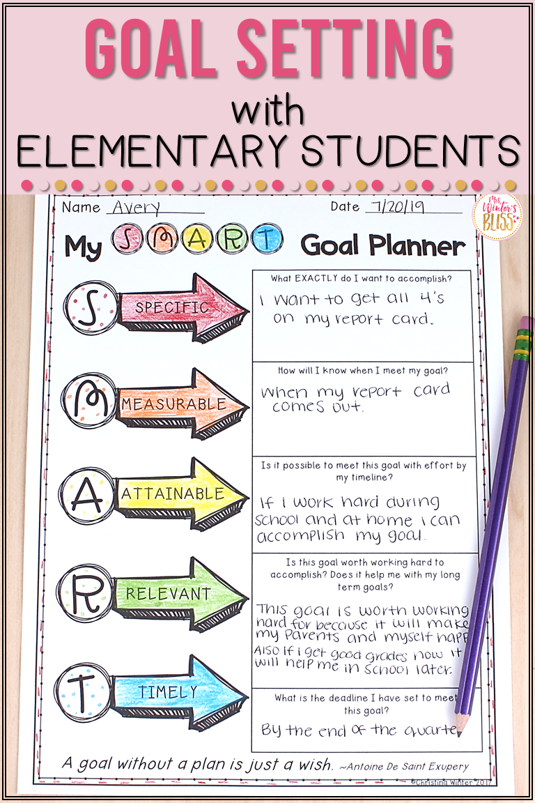 Goal Setting With Elementary Students - Lead in Literacy - Resources ...