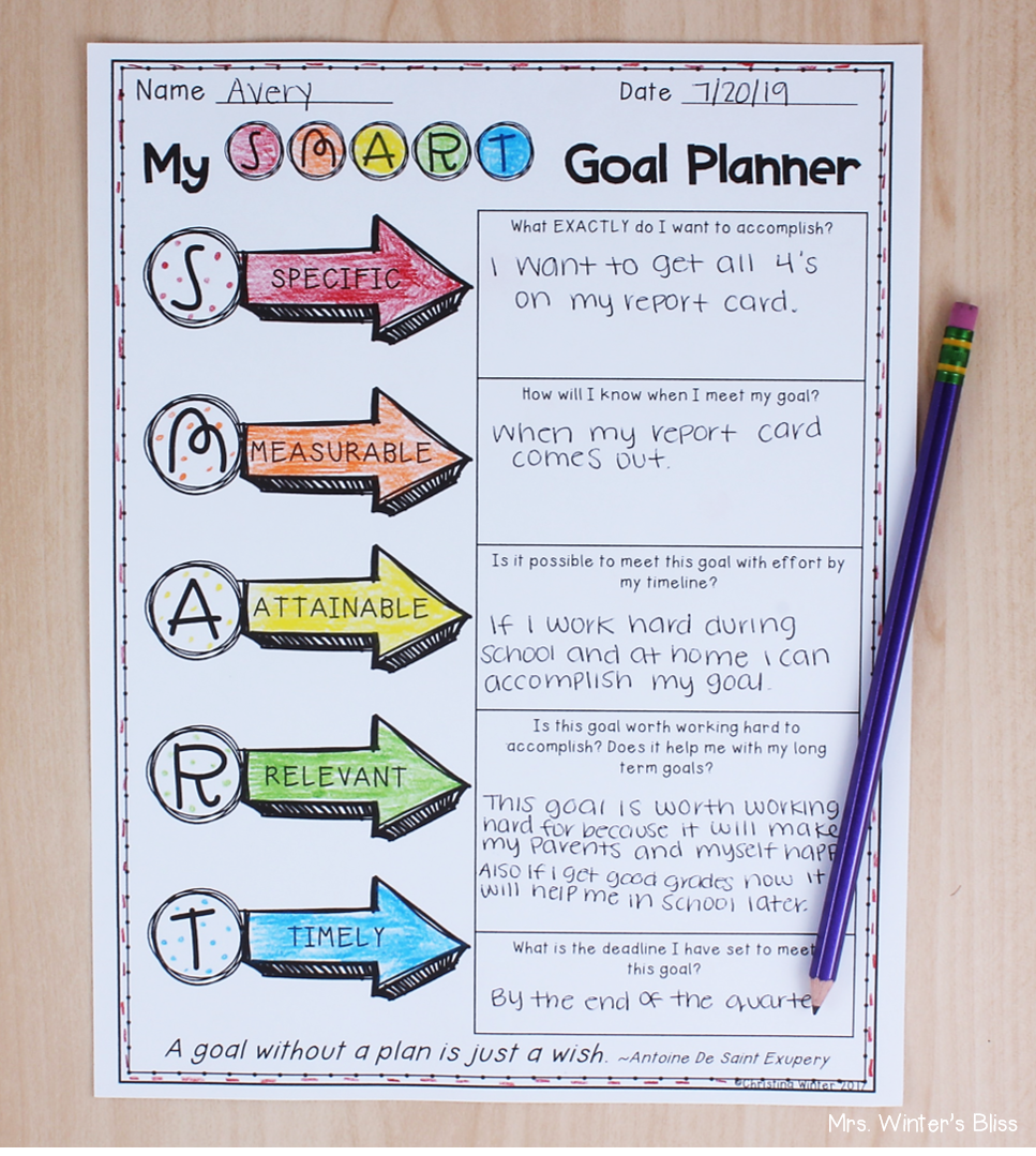 Goal Setting With Elementary Students - Lead in Literacy - Resources ...