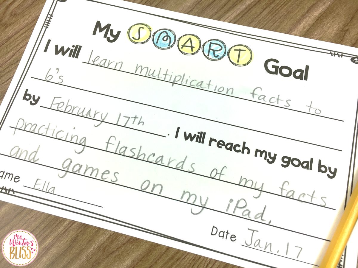 Goal Setting With Elementary Students - Lead in Literacy - Resources ...