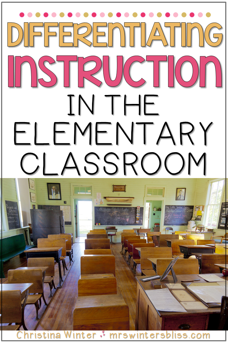 Differentiating Instruction in the Elementary Classroom - Lead in ...