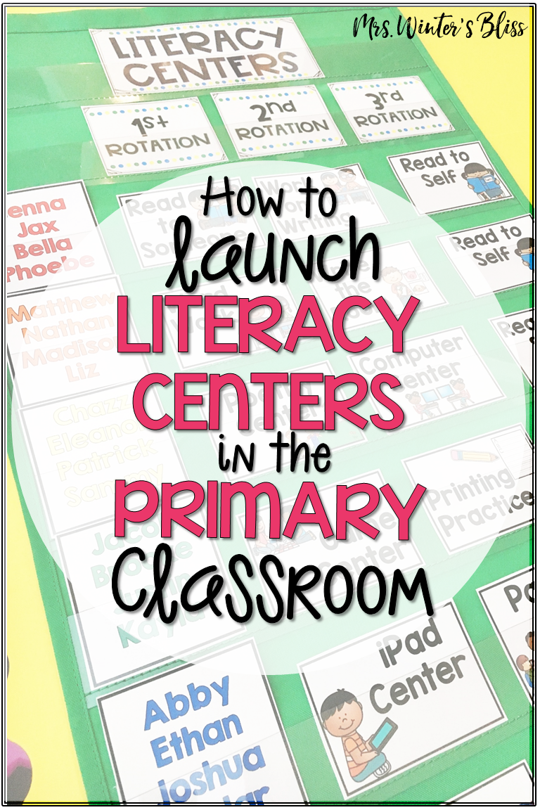 How to Launch Literacy Centers in the Primary Classroom - Lead in ...