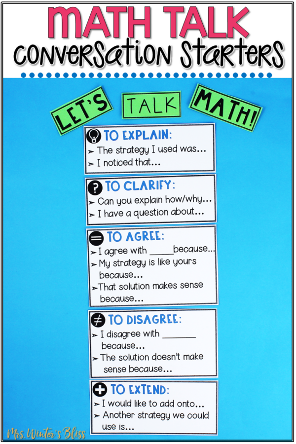 Let's Talk Math! Implementing Math Talk in the Classroom - Lead in ...