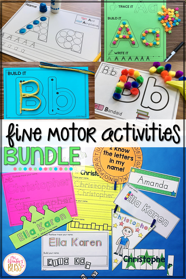 Developing Fine Motor with Name Activities - Lead in Literacy ...