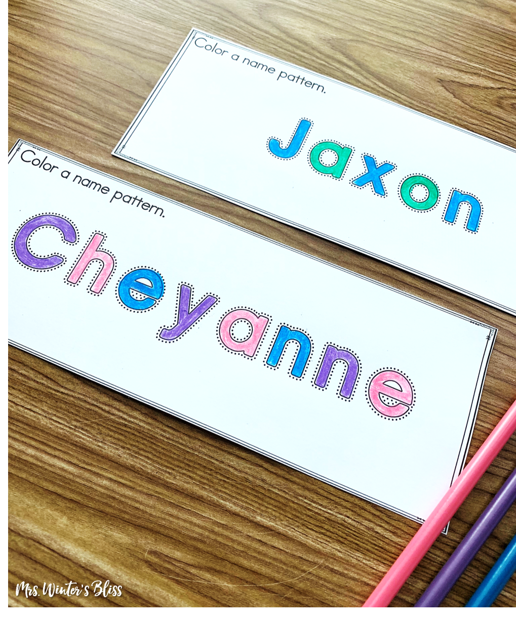 Developing Fine Motor with Name Activities - Lead in Literacy ...