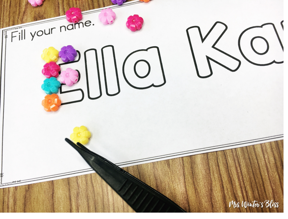 Developing Fine Motor with Name Activities - Lead in Literacy ...