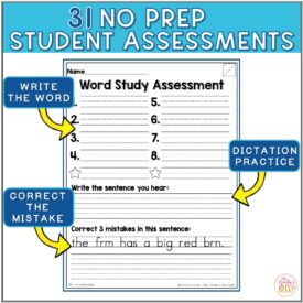 1st Grade Word Study Assessments EDITABLE {Year-long} - Lead in ...