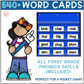 1st Grade Word Study List, Printables & Word Cards EDITABLE {year long ...