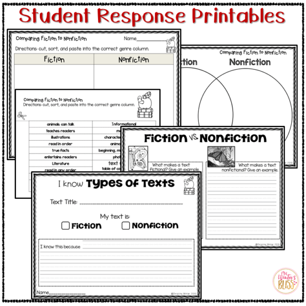 Comparing Fiction and Nonfiction - Lead in Literacy - Resources For ...