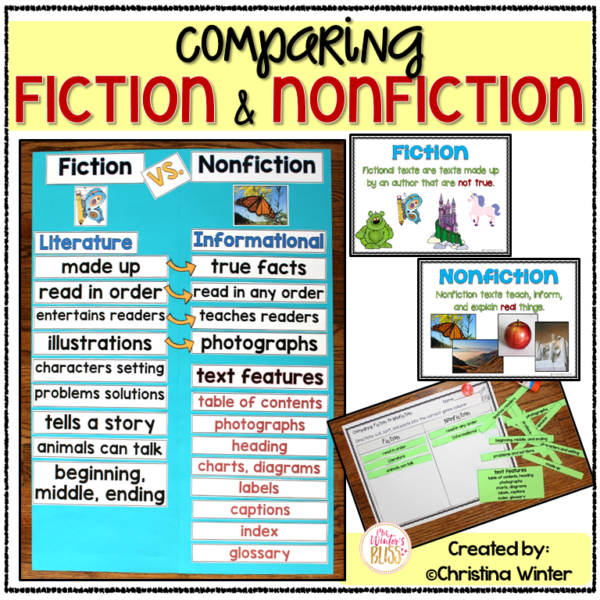 Comparing Fiction and Nonfiction - Lead in Literacy - Resources For ...