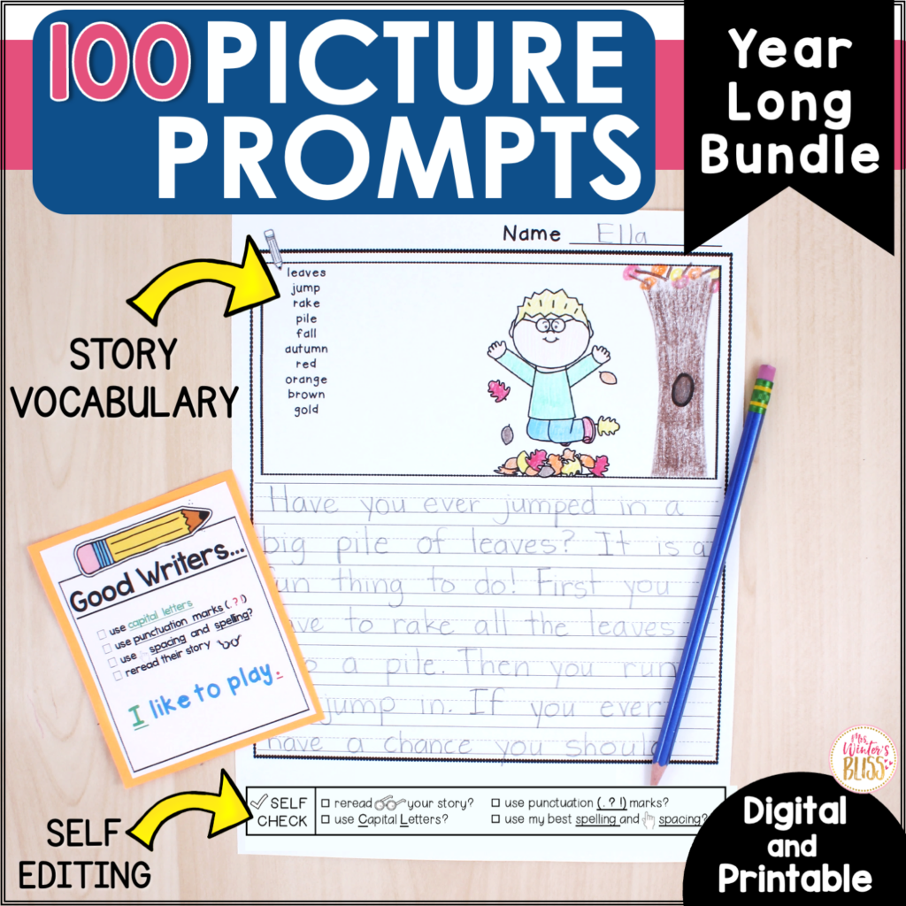 Writing Picture Prompts BUNDLE - printable & digital - Lead in Literacy ...