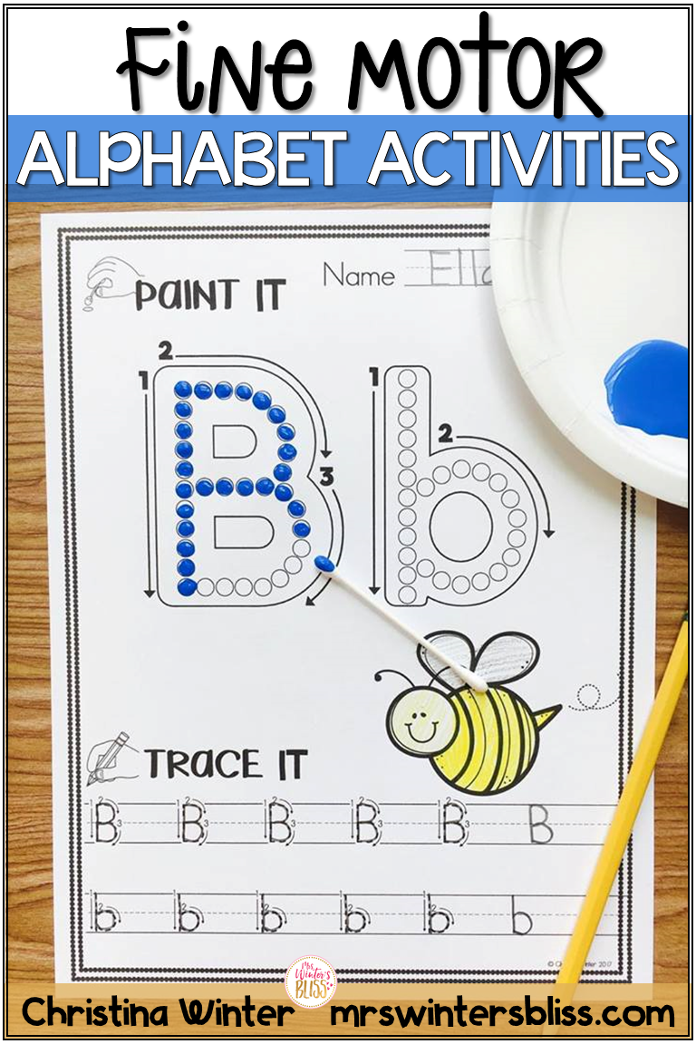 Alphabet Activities – Fine Motor Fun! BUNDLE - Lead in Literacy ...