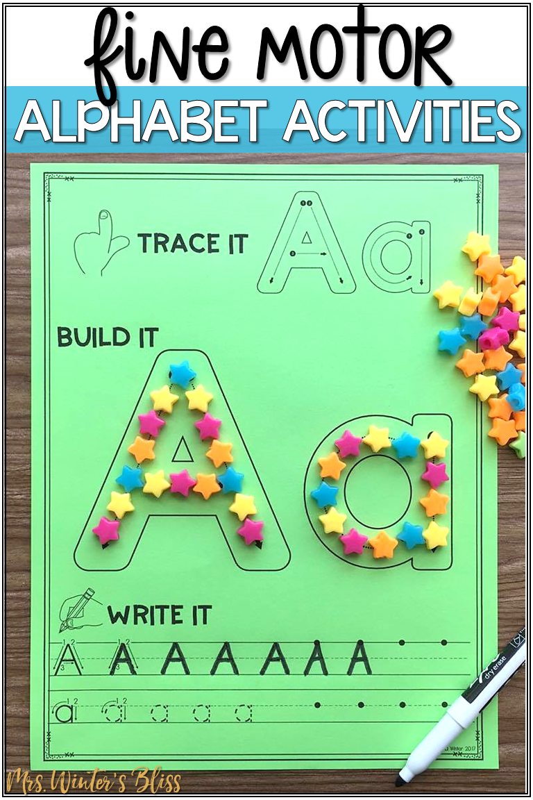 Fine Motor Activities for Preschool and Kindergarten - Lead in Literacy ...
