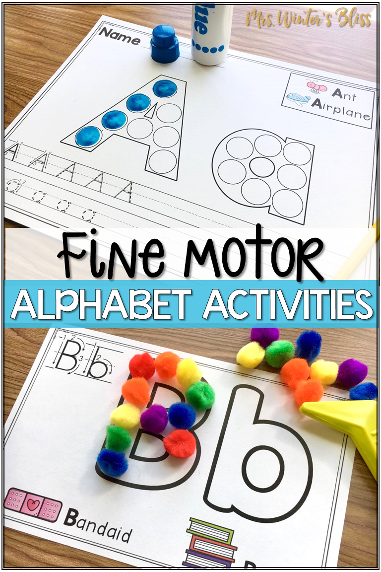 Alphabet Activities – Fine Motor Fun! BUNDLE - Lead in Literacy ...