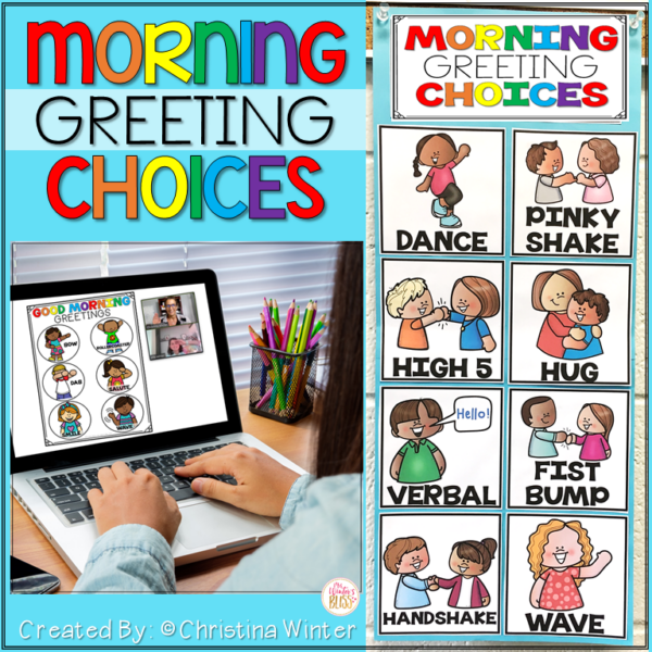Morning Greeting Choices Signs - Lead in Literacy - Resources For ...