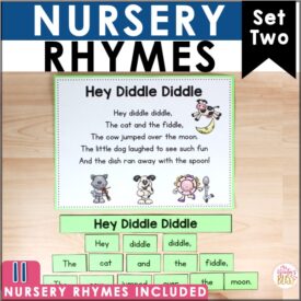 Nursery Rhymes Poetry Center (SET 2) - 11 poems - Lead in Literacy ...
