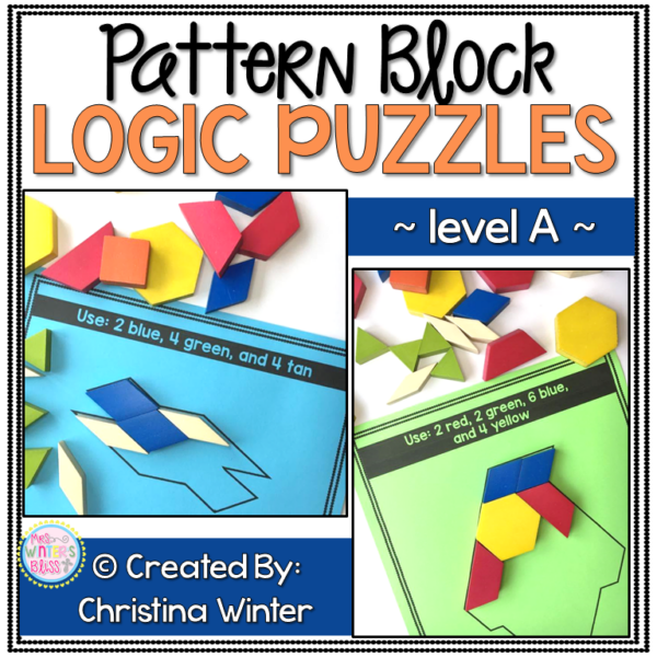 Math Logic Puzzles Shapes - level A - Lead in Literacy - Resources For ...
