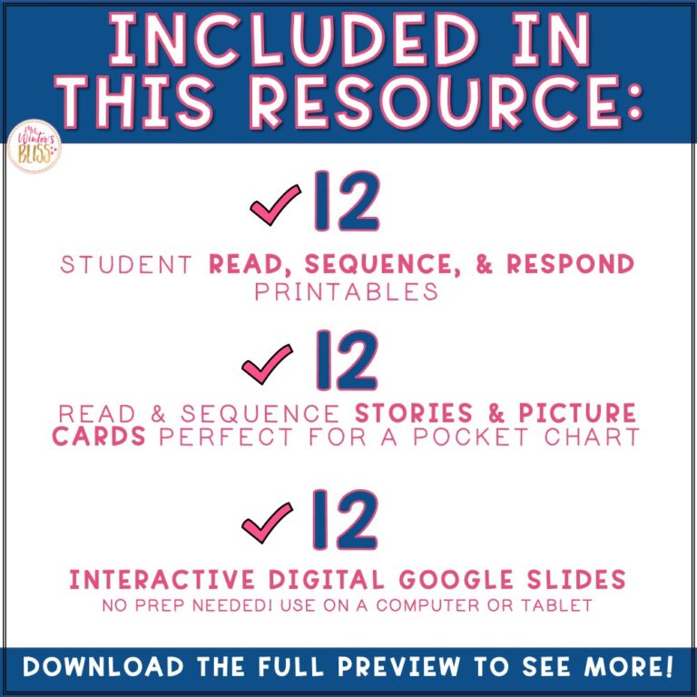 Sequence of Events Reading Passages - Lead in Literacy - Resources For ...