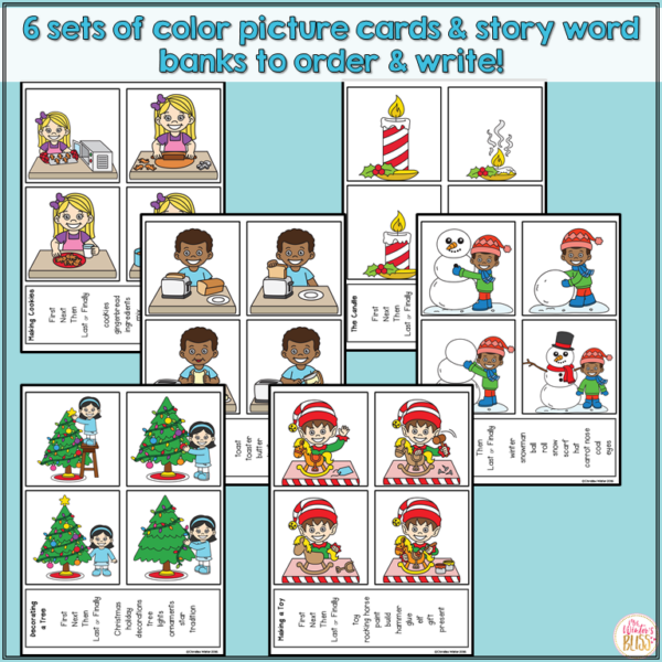 Sequence Winter Prompts - Winter - Lead in Literacy - Resources For ...