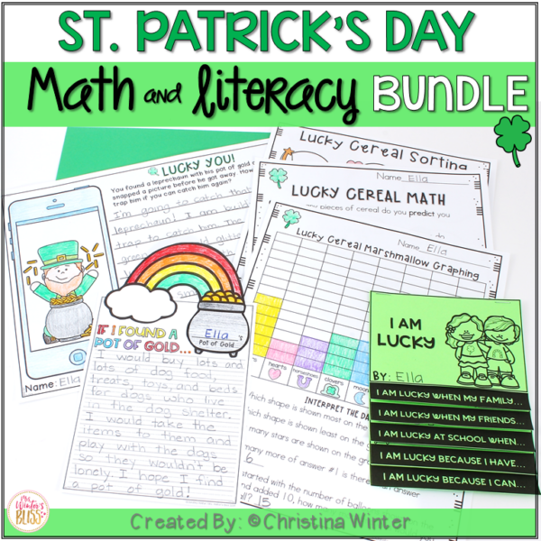 St. Patrick's Day Math and Literacy Activities - Lead in Literacy ...