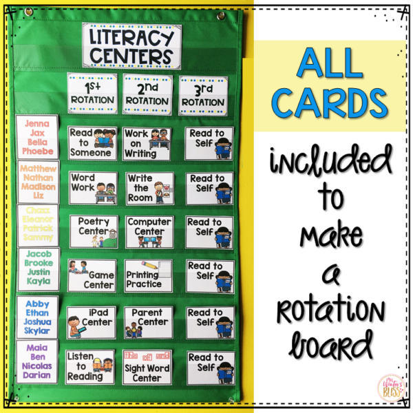 Literacy Center Rotation Board - Center Signs - Lead in Literacy ...