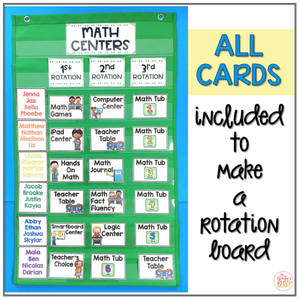 Math Center Rotation Board - Center Signs - Lead in Literacy ...