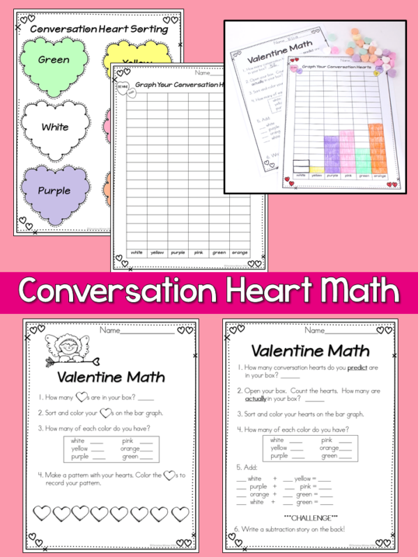 Valentine’s Day Literacy and Math Activities - Lead in Literacy ...