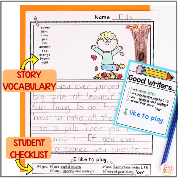 Fall Writing Prompts - printable & digital - Lead in Literacy ...