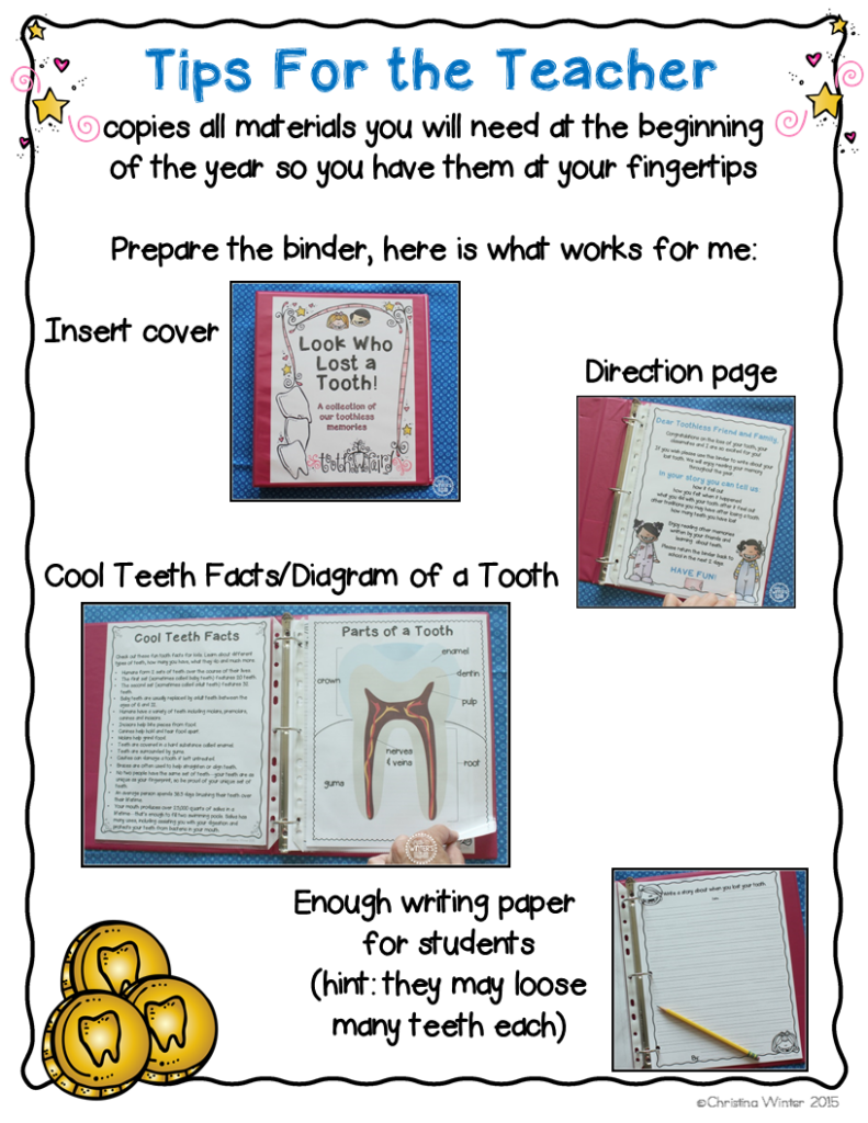 Lost Tooth - Lead in Literacy - Resources For Kindergarten, 1st & 2nd Grade