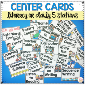 Literacy and Math Center Rotation Board - Lead in Literacy - Resources ...