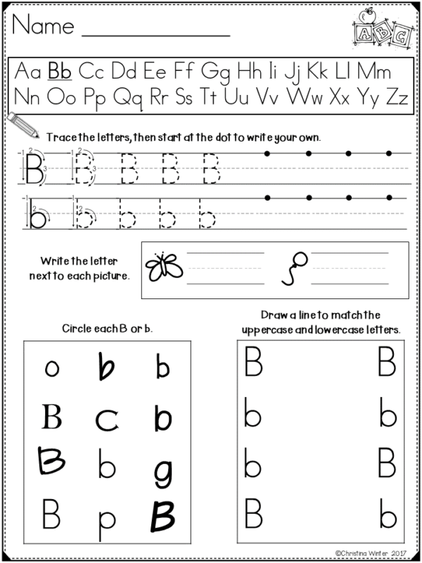 Letter Identification Worksheets - Lead in Literacy - Resources For ...