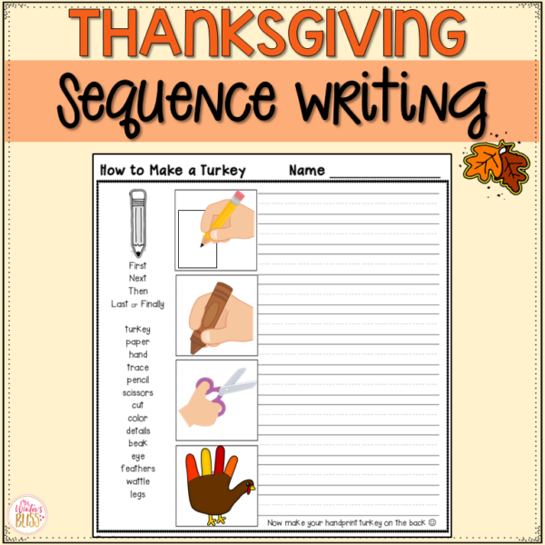 Thanksgiving Activities - Lead in Literacy - Resources For Kindergarten ...