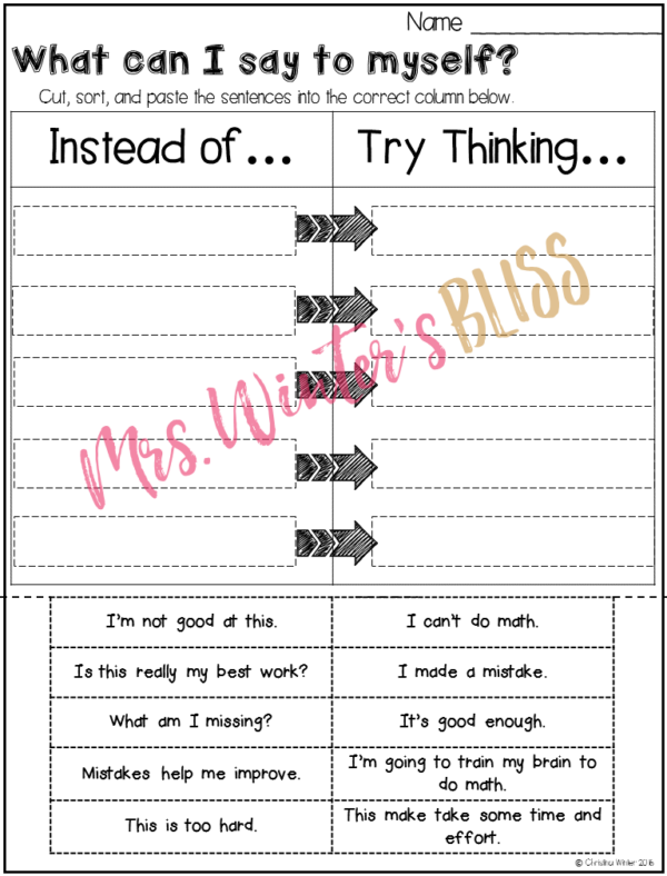 Growth Mindset Elementary Activities - printable & digital - Mrs ...