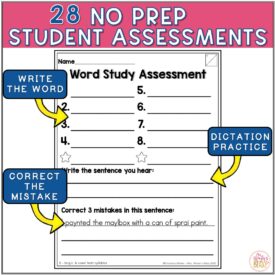 3rd Grade Word Study Printables & Assessments BUNDLE - editable ...