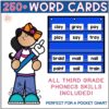 3rd Grade Word Study Printables & Assessments BUNDLE - editable ...