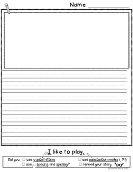 Writing Checklist - Mrs. Winter's Bliss - Resources For Kindergarten ...