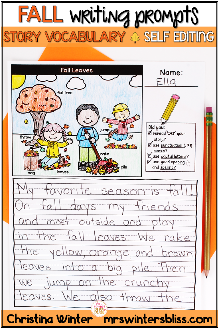 Fall Writing Prompts - printable & digital - Lead in Literacy ...