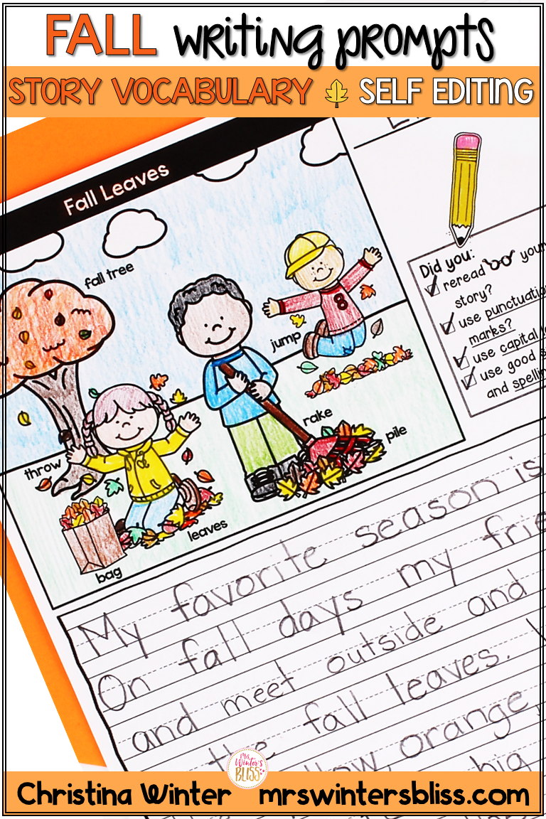 Fall Writing Prompts - printable & digital - Lead in Literacy ...