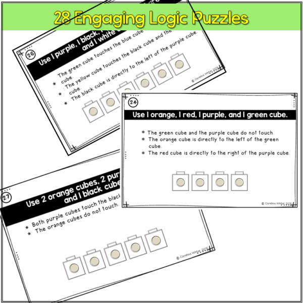 Math Logic Puzzles set 1 and 2 Bundle - Lead in Literacy - Resources ...