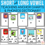 Vowel Anchor Charts - Lead in Literacy - Resources For Kindergarten ...